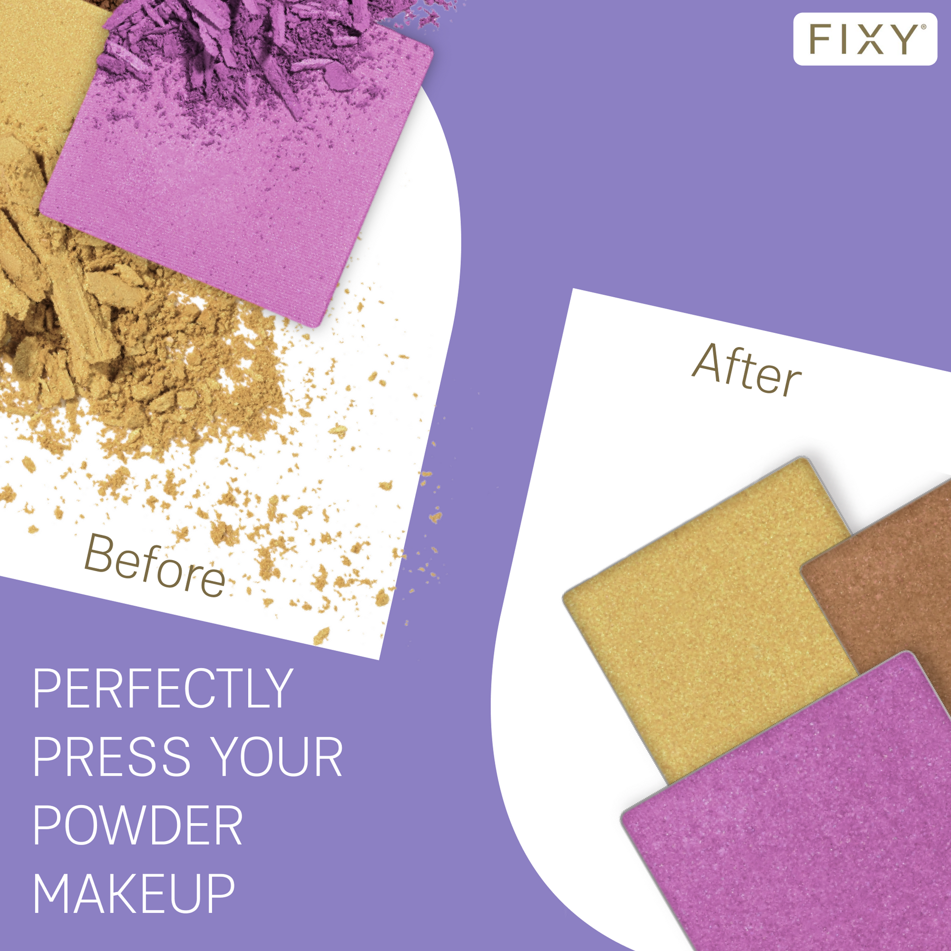 FIXY Broken Makeup Repressing Kit (for Square Pans) – FIXY Makeup